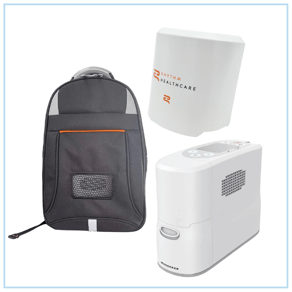 Rhythm Healthcare P2 Portable Oxygen Concentrator Travel Bundle